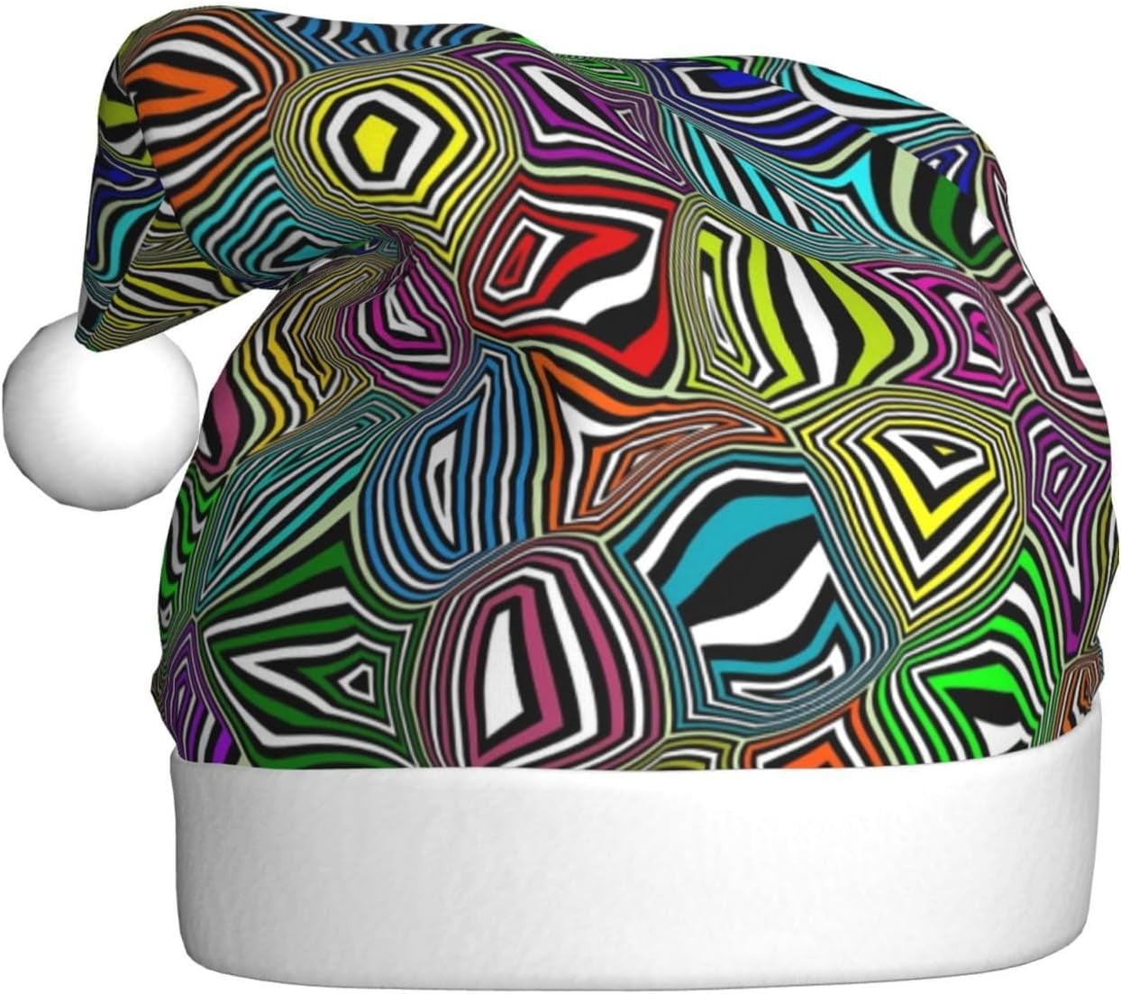 Christmas Hat, Santa Hat for Adults Unisex Christmas Holiday Hat for ...