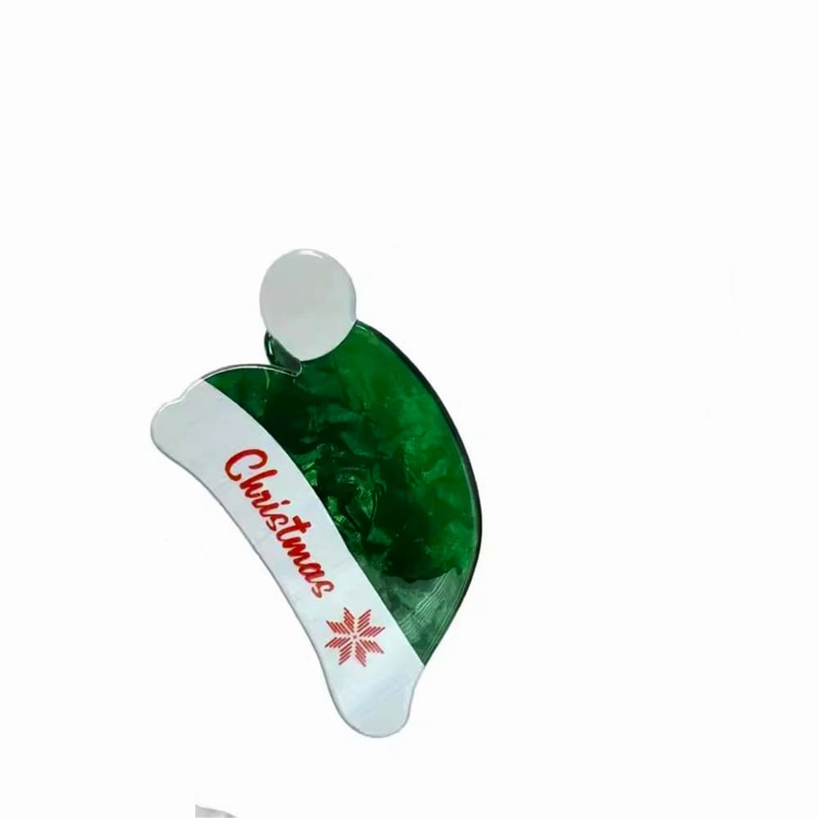 Christmas Hat Shaped Jaw Clip Festive Cartoon Hair Clamps for Women ...
