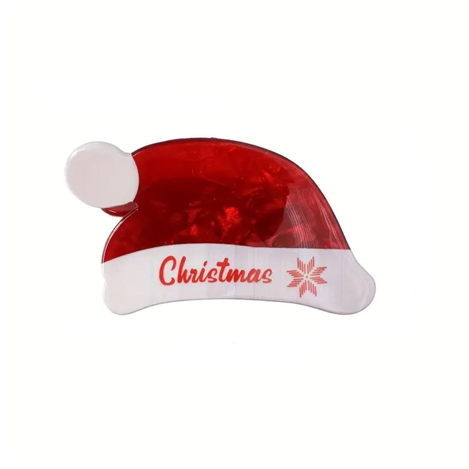 Christmas Hat Shaped Jaw Clip Festive Cartoon Hair Clamps for Women ...