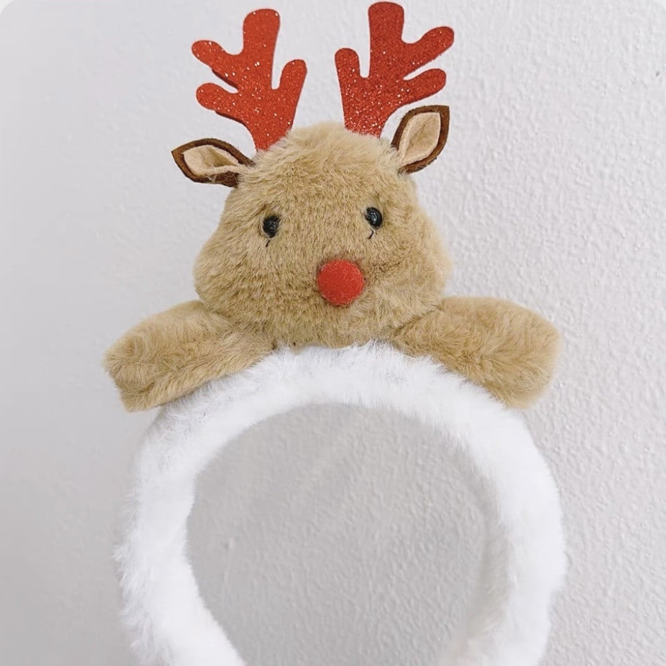 Christmas Headbands For Women,Antlers Santa Hat Headband,Christmas ...