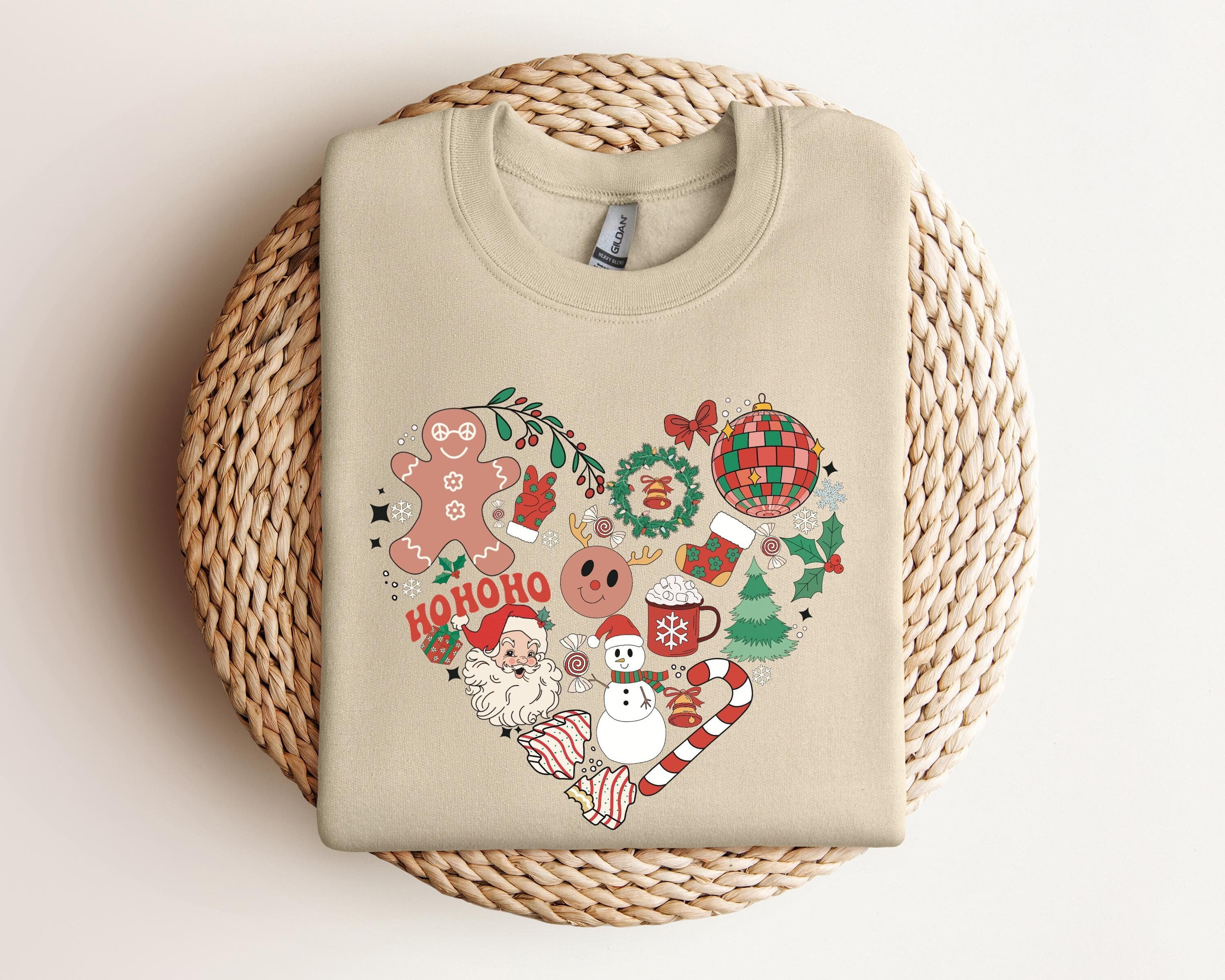 Christmas Heart T-Shirt, Christmas Love Shirt, Christmas Icons T-Shirt ...