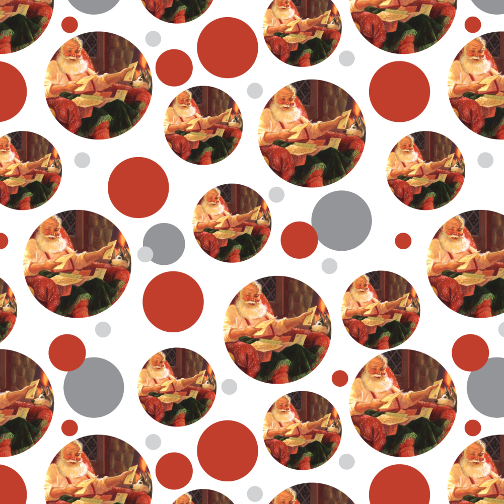 Christmas Holiday Dear Santa Reading Letters Premium Gift Wrap Wrapping ...