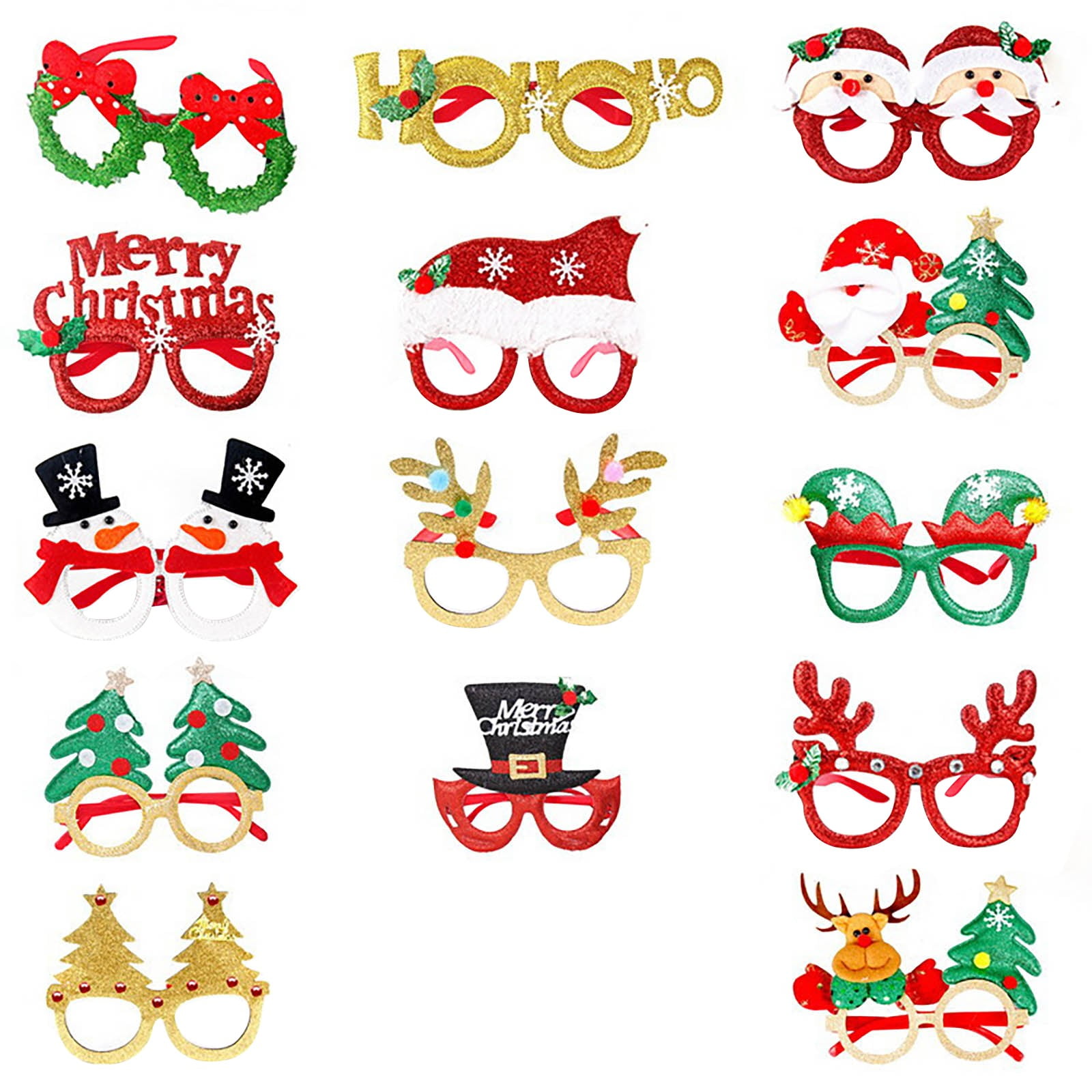 Christmas Holiday Eyewear Set, Cute Christmas Eyeglass Frames, Fun ...