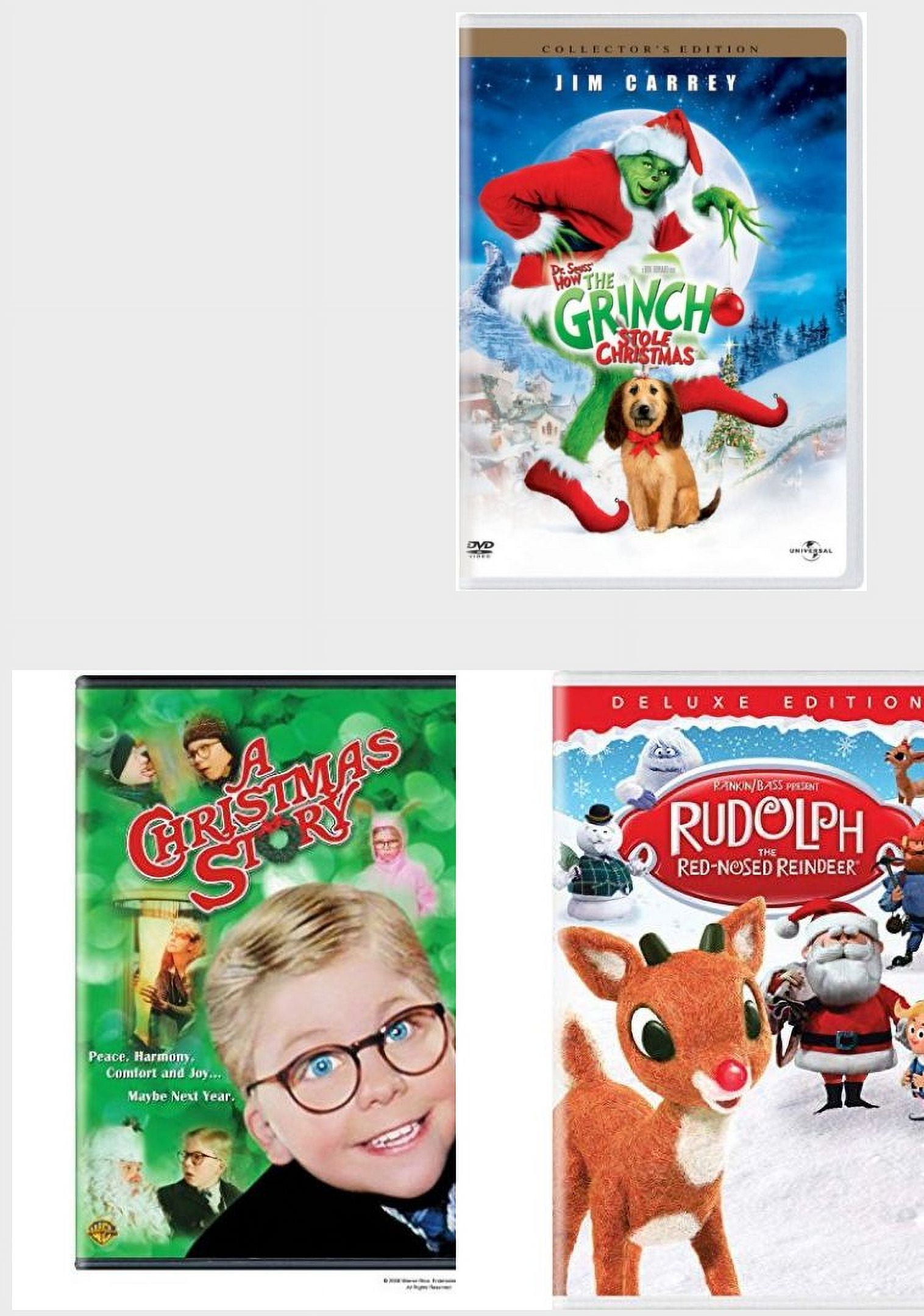 Christmas Holiday Movies DVD 4 Pack Assorted Bundle Dr. Seuss How the ...