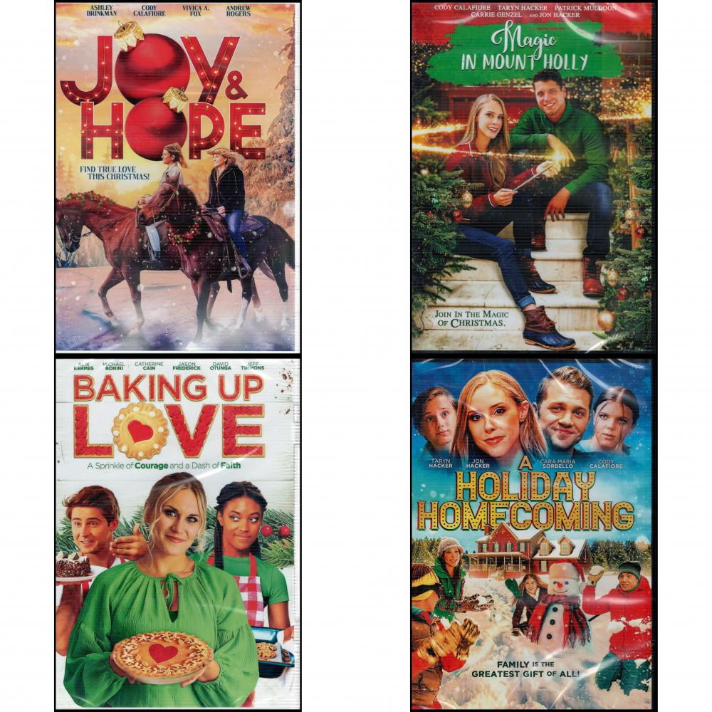 Christmas Holiday Movies DVD 4 Pack Assorted Bundle: Joy & Hope - Find ...