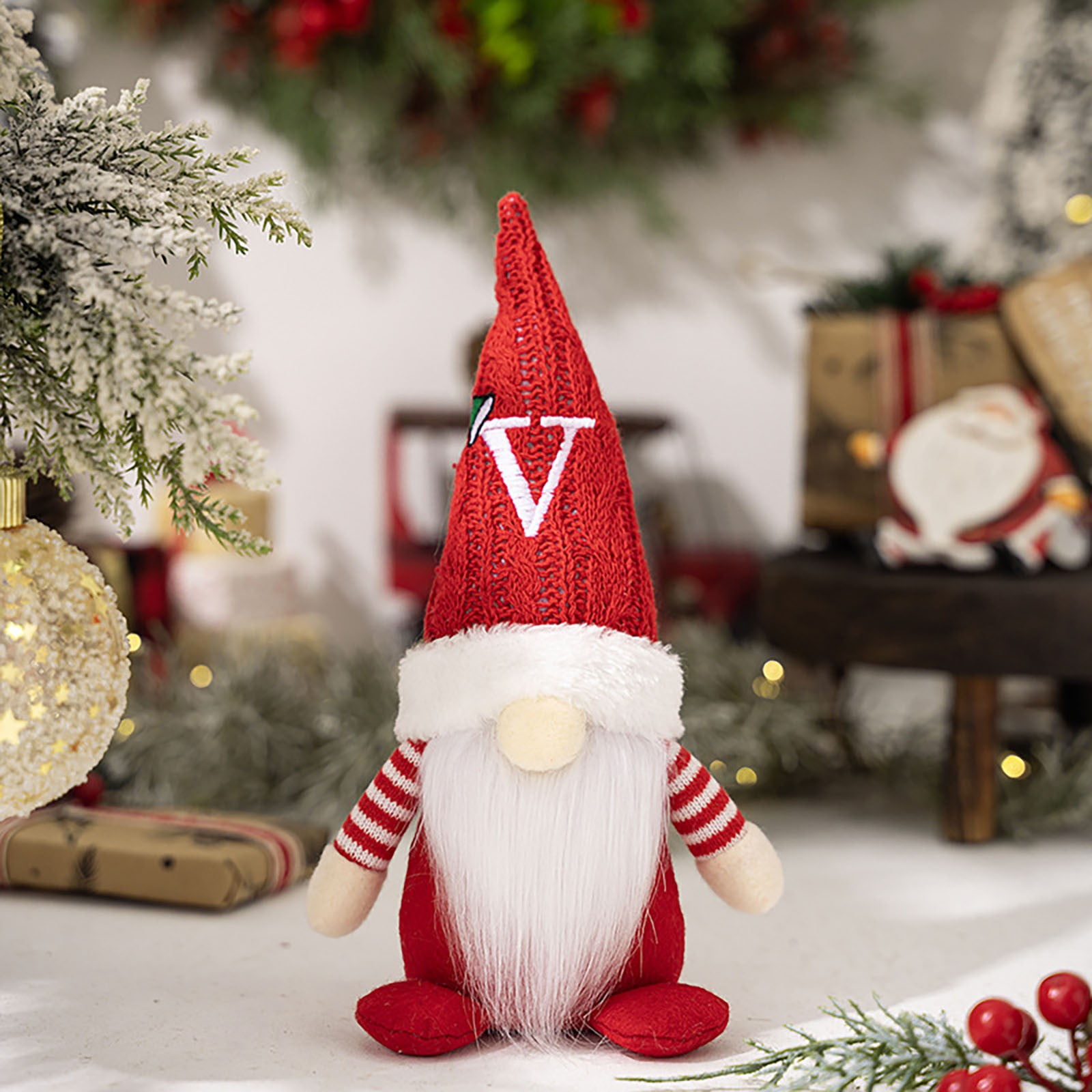 Christmas Holiday Plush Gnome Doll Ornament Faceless Dwarf Plush Toy ...