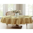 Christmas Holiday Portofino Scalloped Damask Fabric Tablecloth, 60 x ...