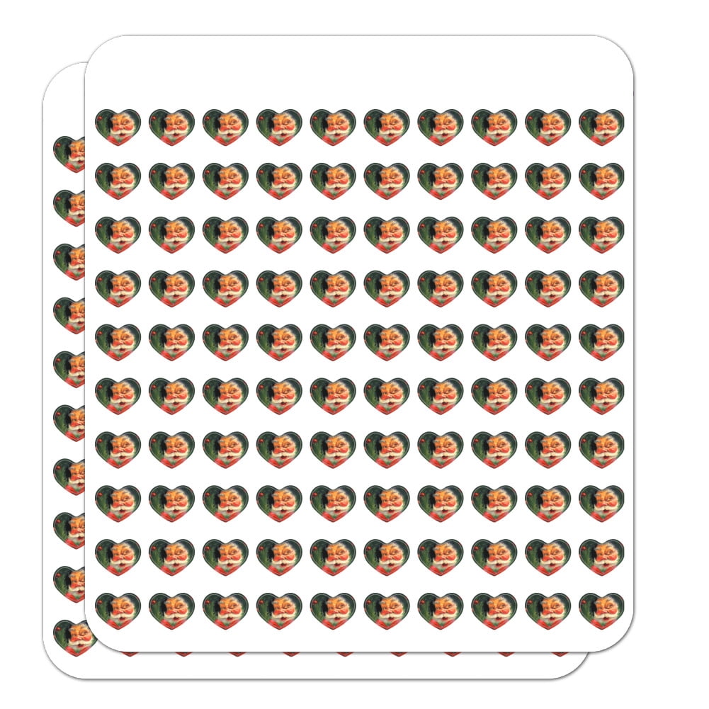 Christmas Holiday Santa Claus Wreath Heart Shaped Planner Calendar ...