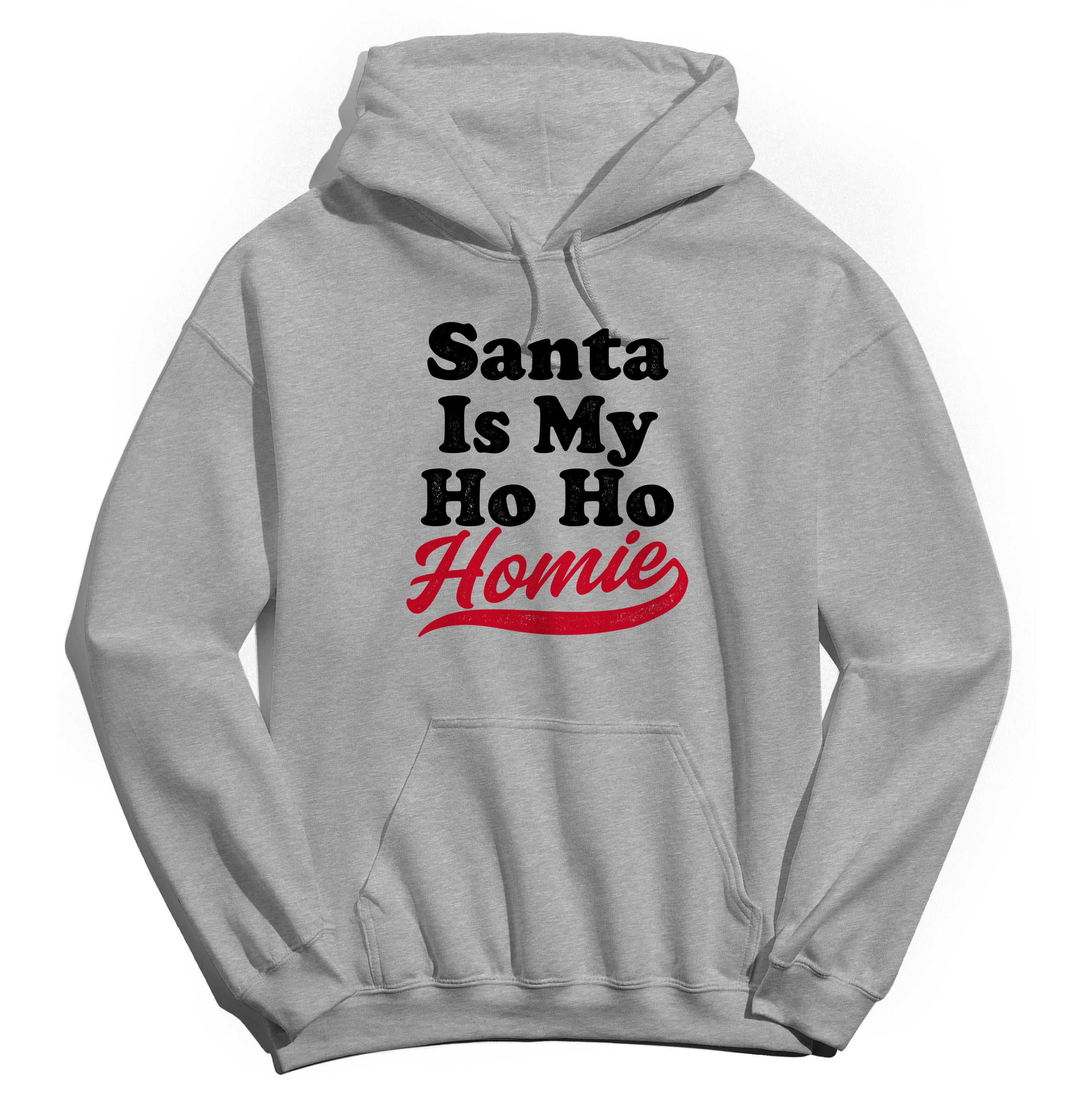 Christmas Holiday Santa Iis My Ho Ho Homie Graphic Sport Grey Men's ...