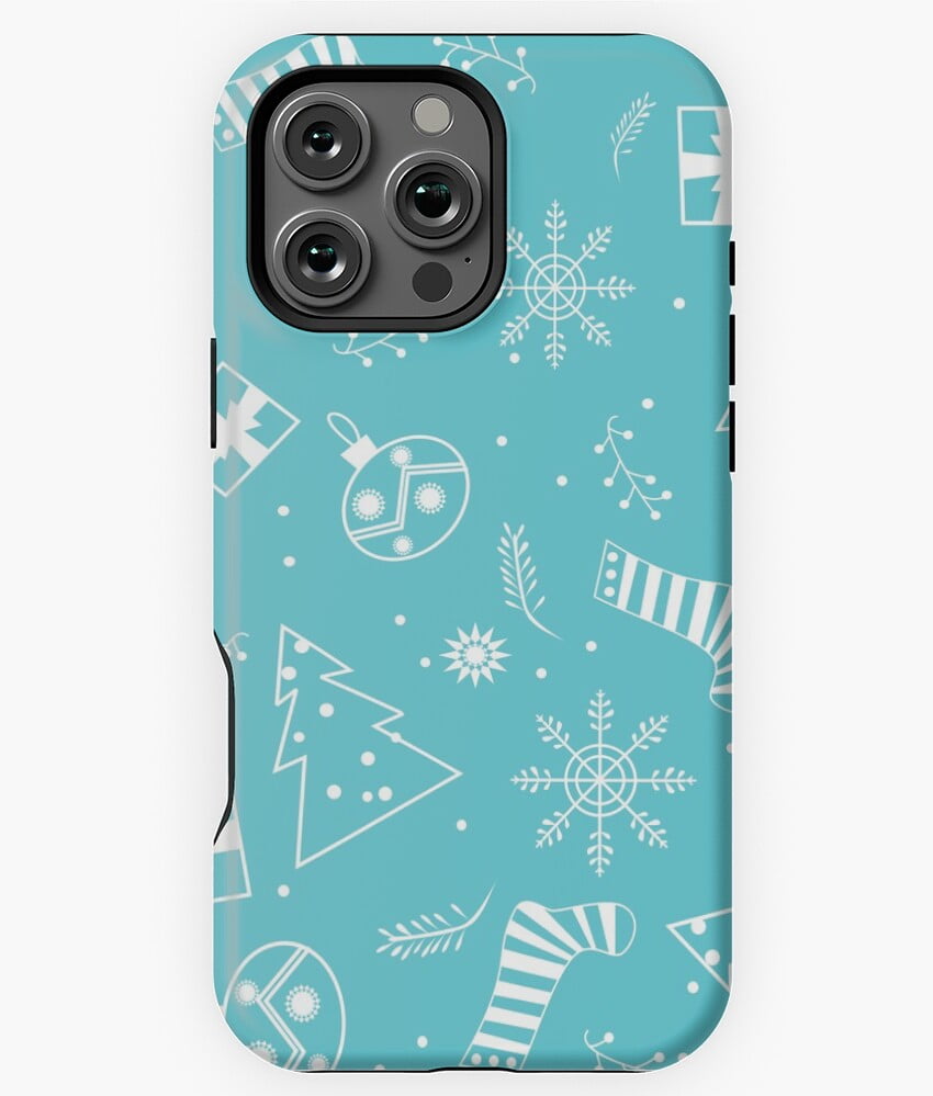 Christmas Holiday Season Festive Art Phone Case for iPhone 16 15 14 13 ...
