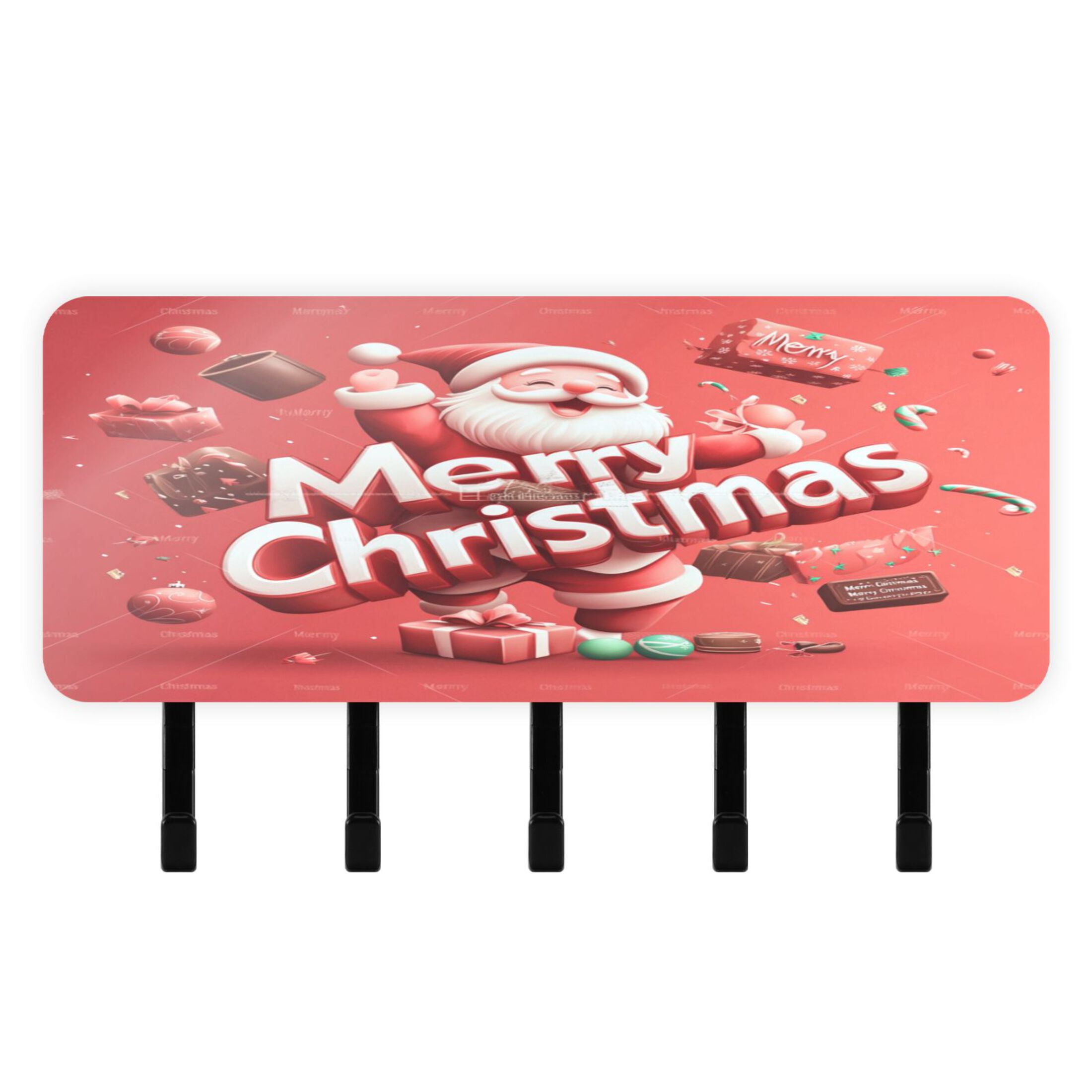 Christmas Holiday Theme Key Holder for Wall Mail Holder Organizer with ...