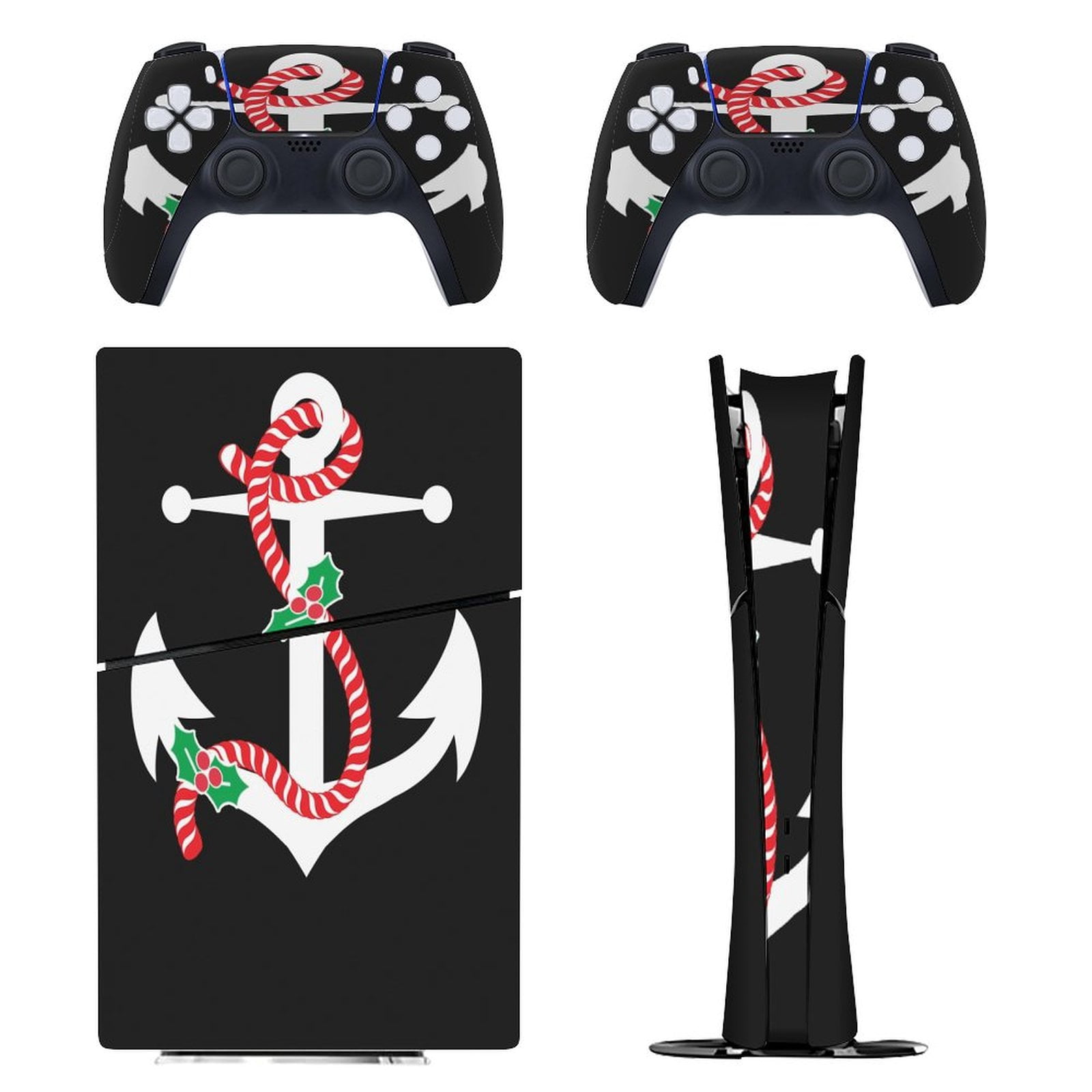 Christmas Holiday Themed Nautical Anchor PS5/PS5 Pro/PS5 Slim Digital ...