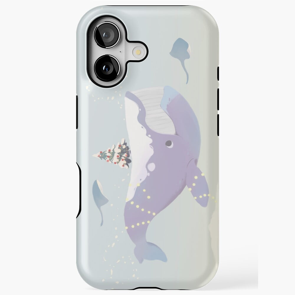 Christmas Holiday Whale Festive Graphic Phone Case 17 16 15 14 13 12 11 ...