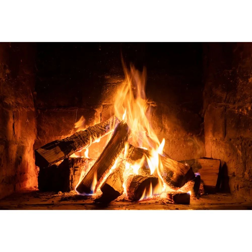 Christmas Home ration Fireplace Backdrop Photography Vintage Arch Brick ...