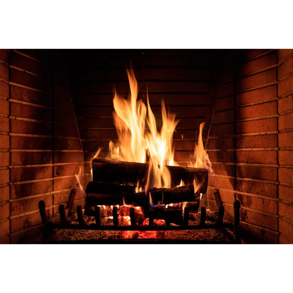 Christmas Home ration Fireplace Backdrop Photography Vintage Arch Brick ...