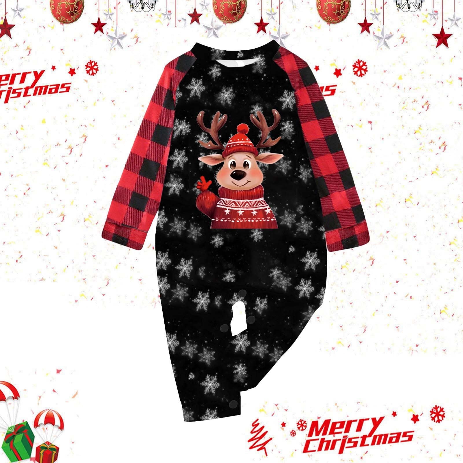 Christmas Hooded Pajamas And Family Set For Parents And Children ...