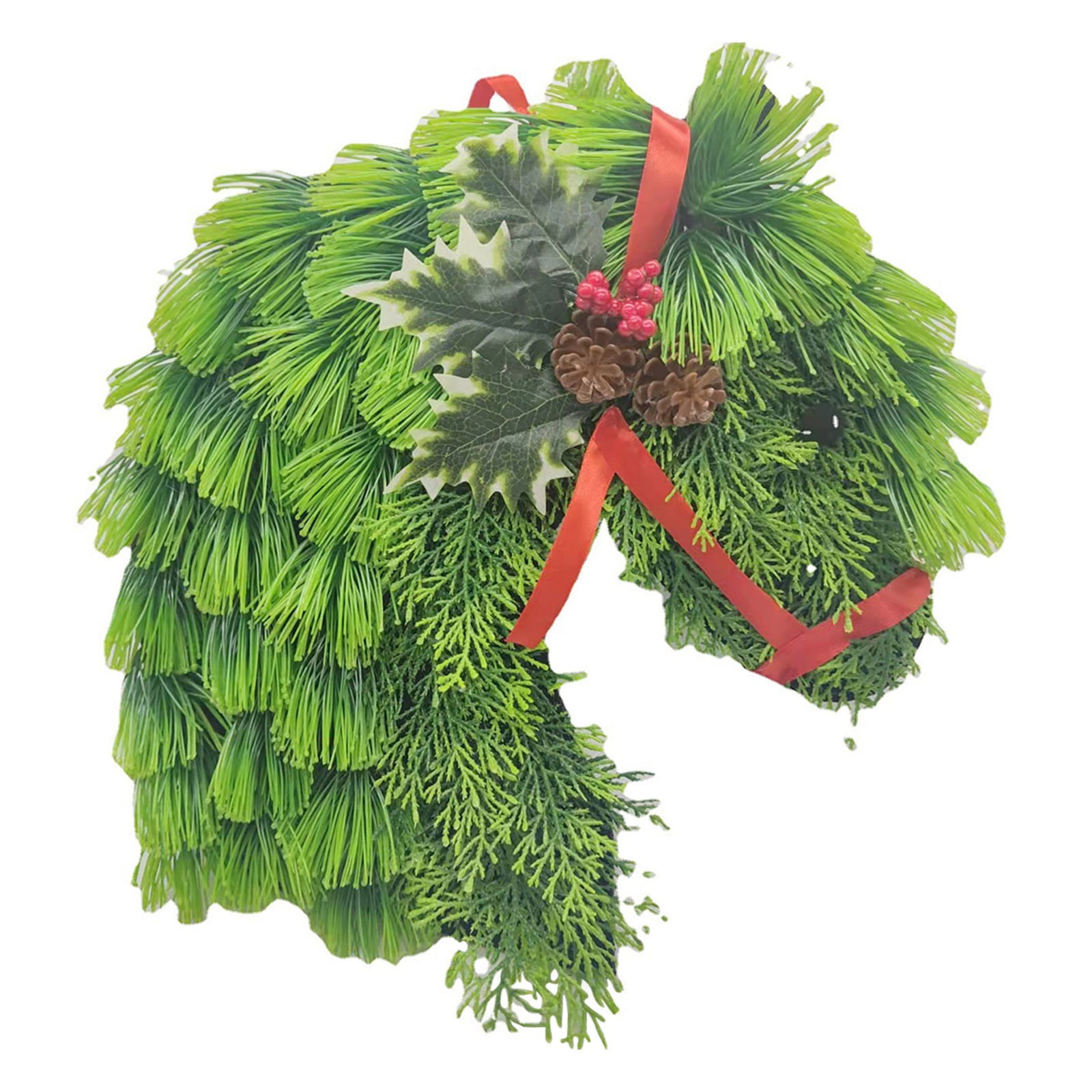 Christmas Horse Head Door Hanging Door Hanging Decoration Christmas Eve ...