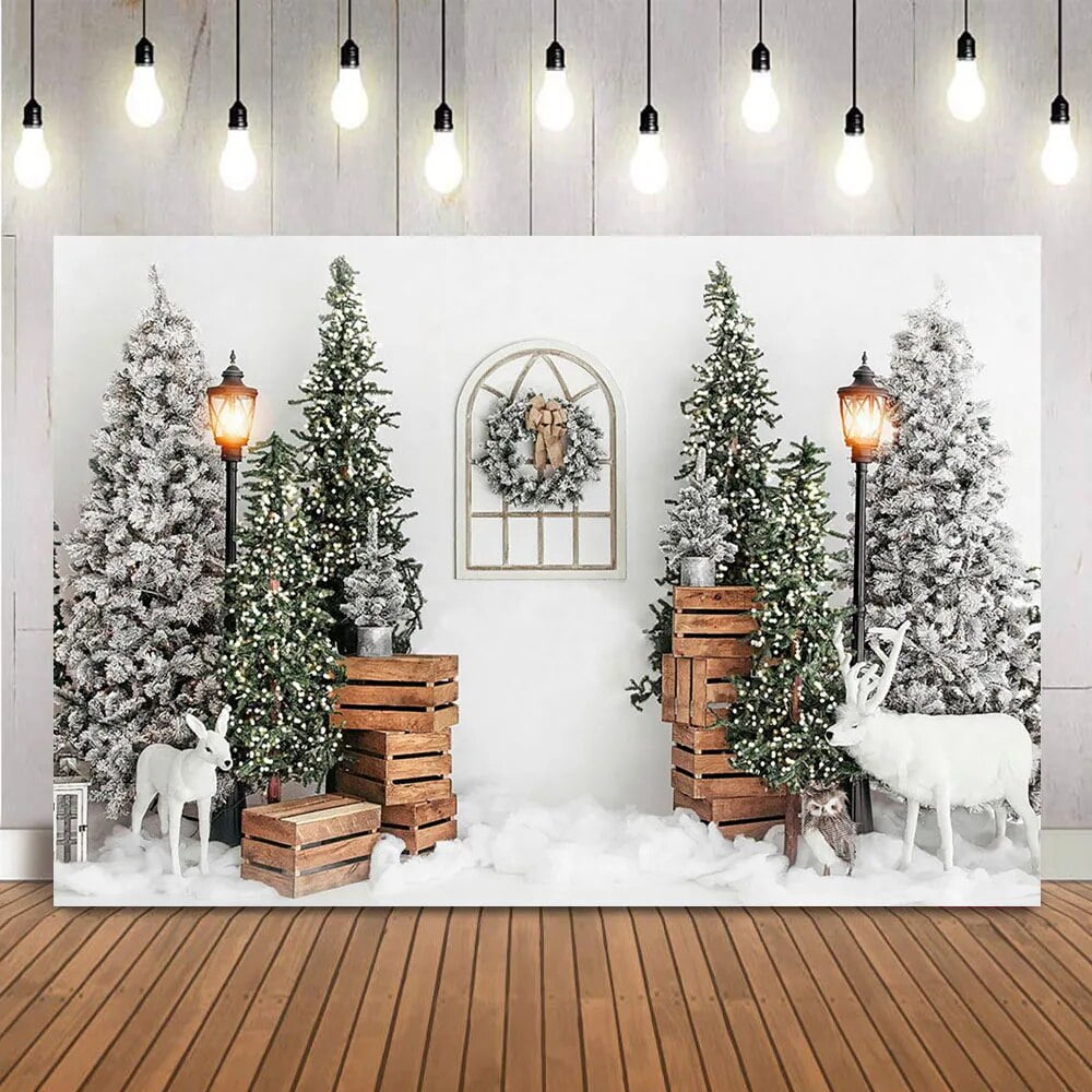 Christmas Hot Cocoa Shop Backdrop for Photography Kitchen Cupboard Kid ...