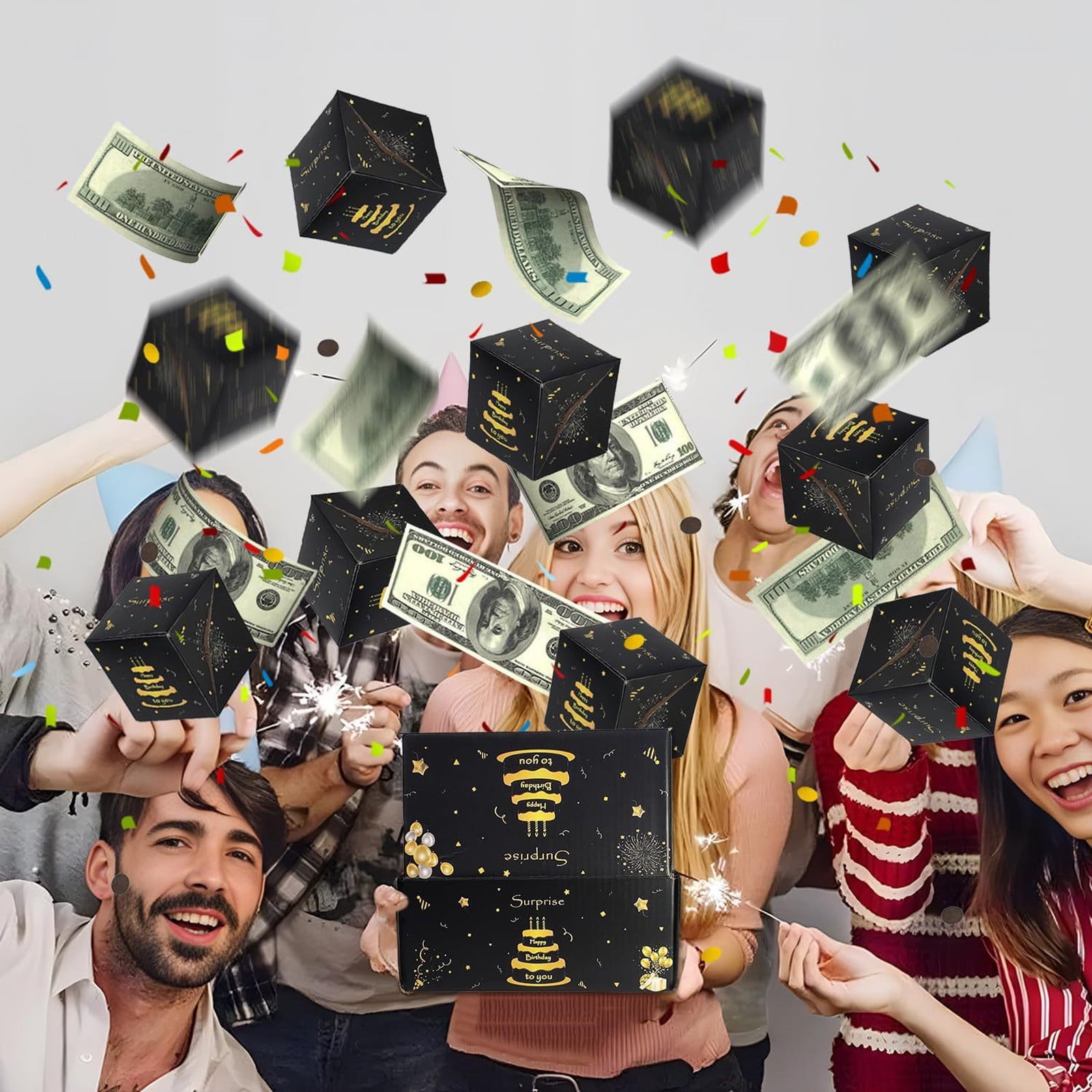 Christmas Hot Sales! Miommo Money Box for Cash Gift Surprise Gift Box ...