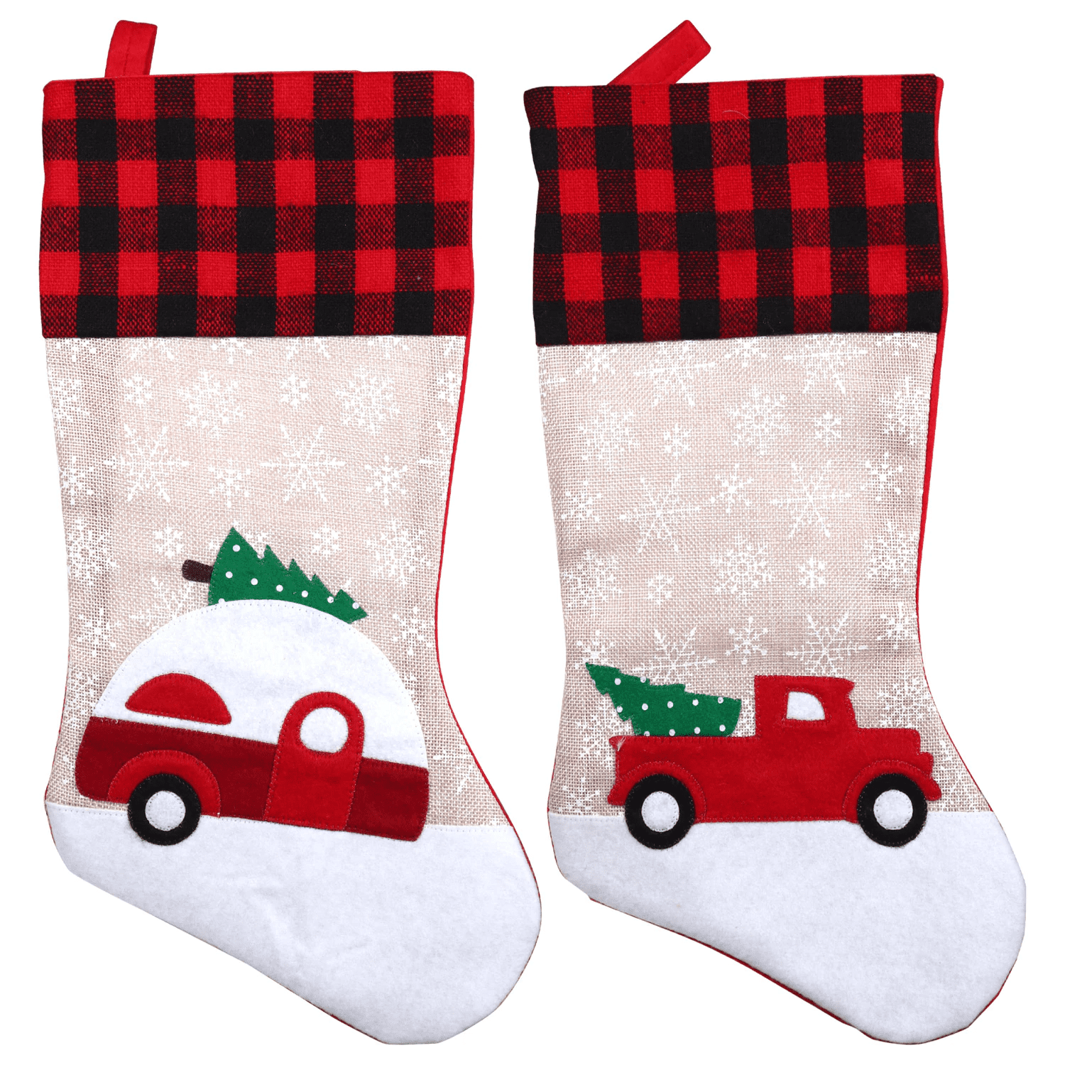 Christmas House Christmas Themed Stockings, 16.25x8.5 in.; Buffalo ...
