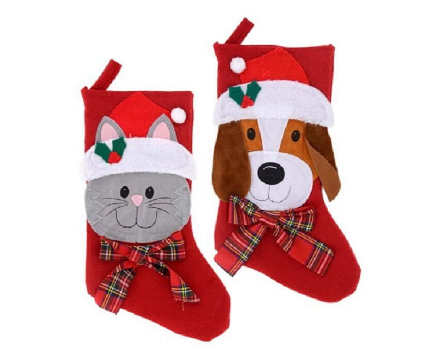Christmas House Dog and Cat Pet Stockings, 18 inch (1 Pair) - Walmart.com