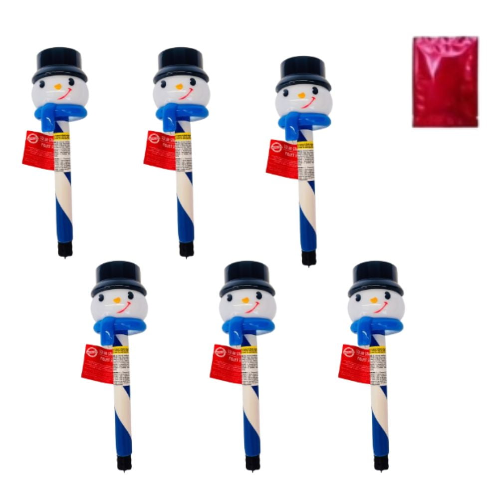 Christmas House Snowman Solar Stake Lights 6-Pack | Outdoor Holiday ...