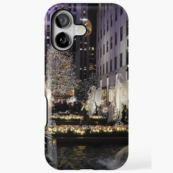 Christmas In Nyc City Scene Case for iPhone 11 12 13 14 15 16 17 Pro ...
