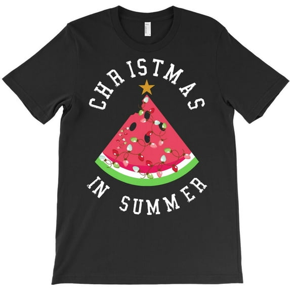 Christmas In Summer Funny Watermelon Holiday Graphic - Daily Wear ...