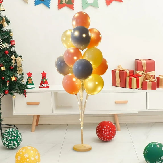 Christmas Inflatable Balloons Stand Kit with String Lights, Reusable ...