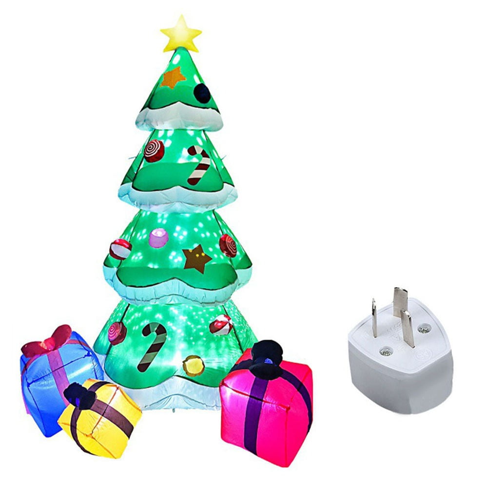 Christmas Inflatable Christmas Tree Lighted Santa Claus Inflatable