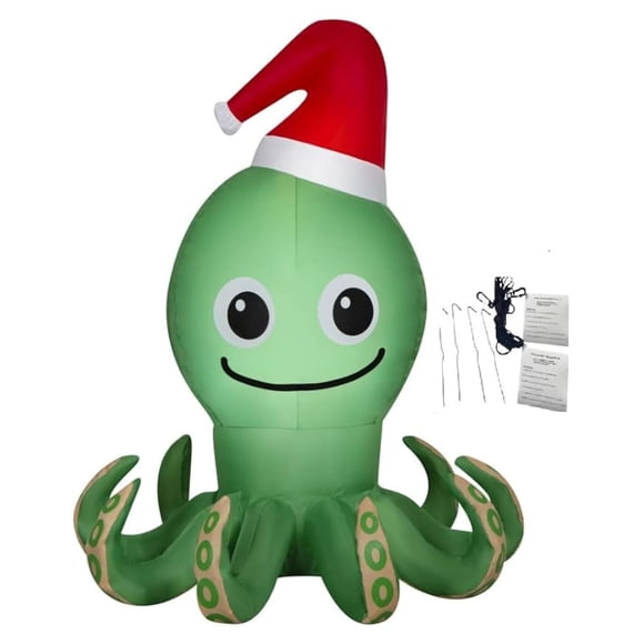 Inflatable Christmas Octopus