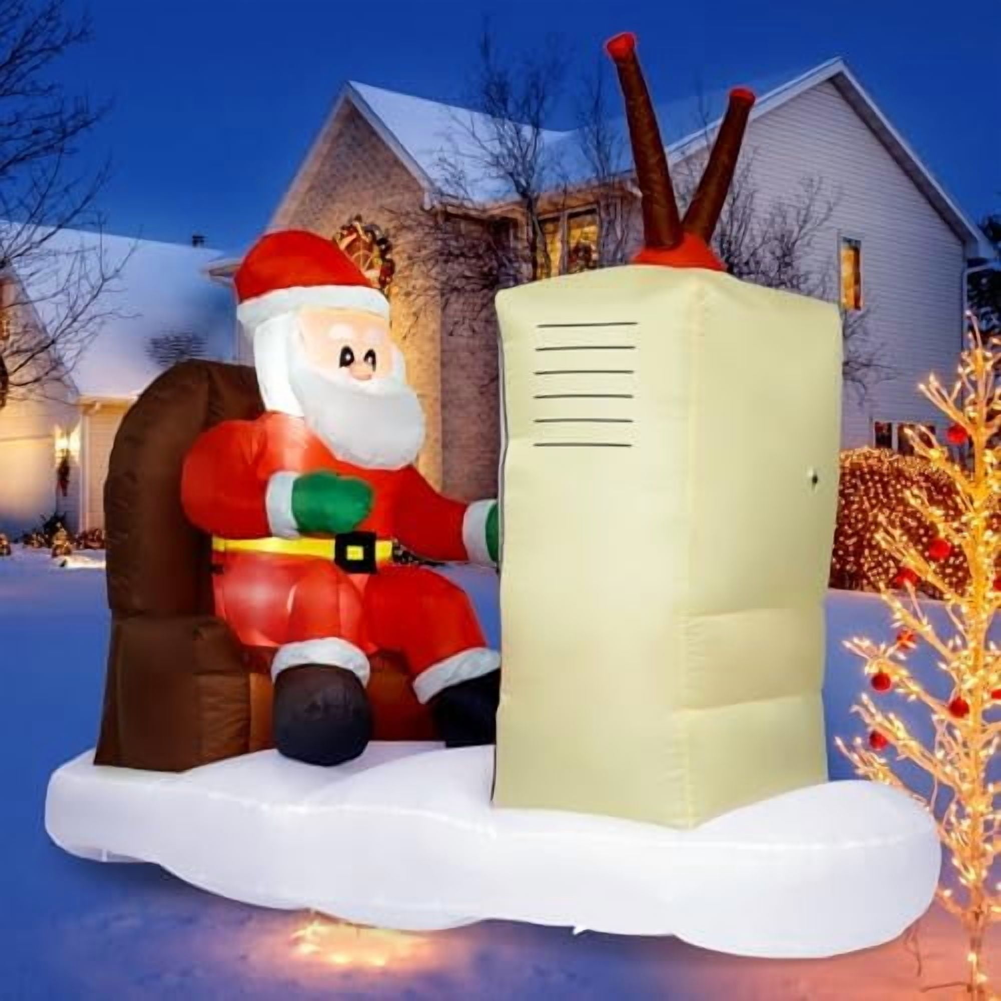 Christmas Inflatable Outdoor Decoration, 6FT Inflatable Christmas Santa ...