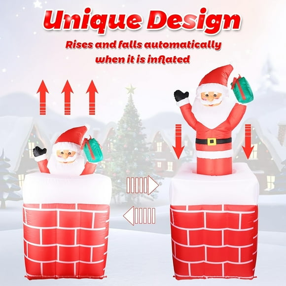Santa Chimney Inflatable