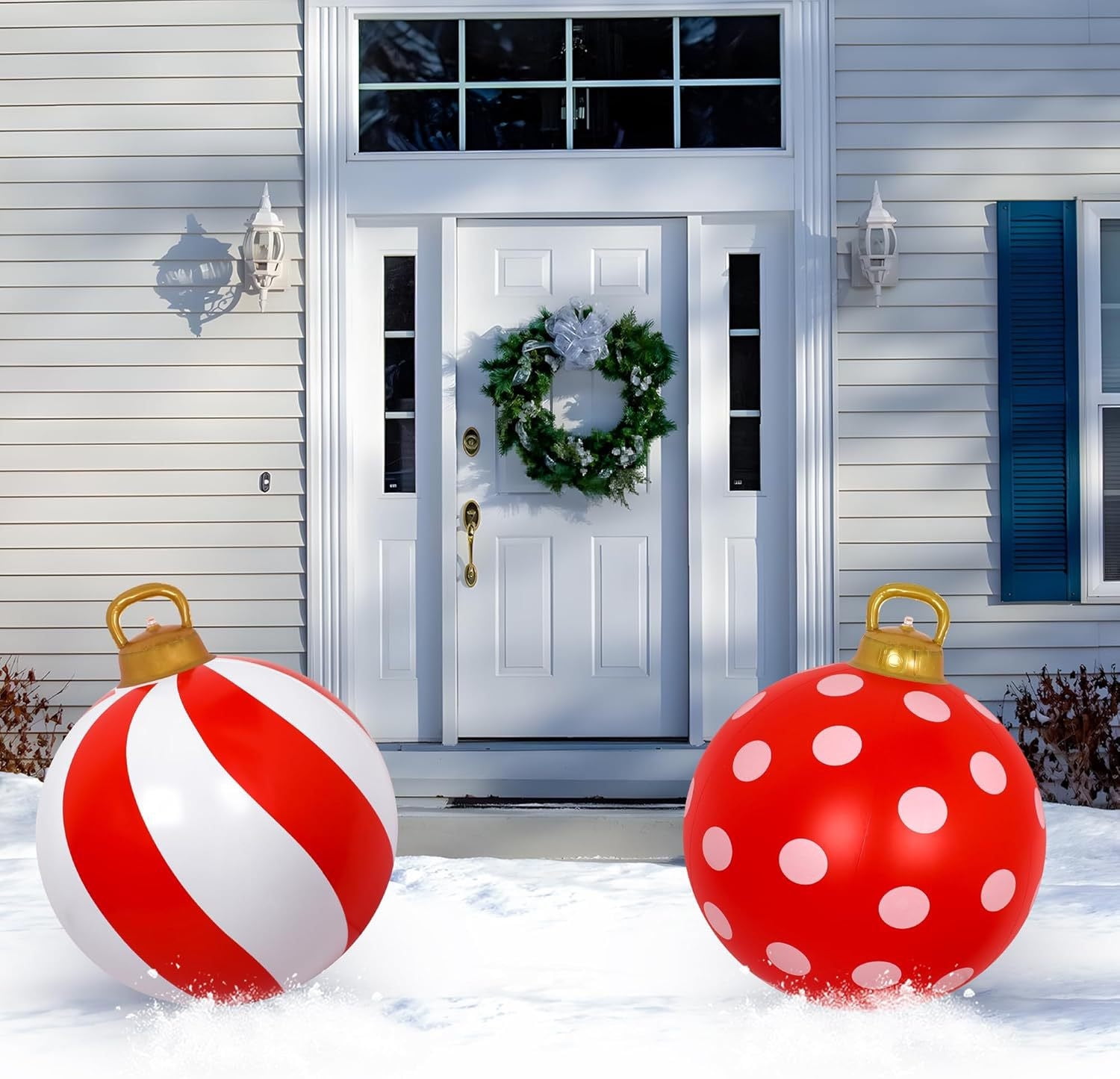 Christmas Inflatables Balls Outdoor Decor Christmas Decoration 24 Inch ...