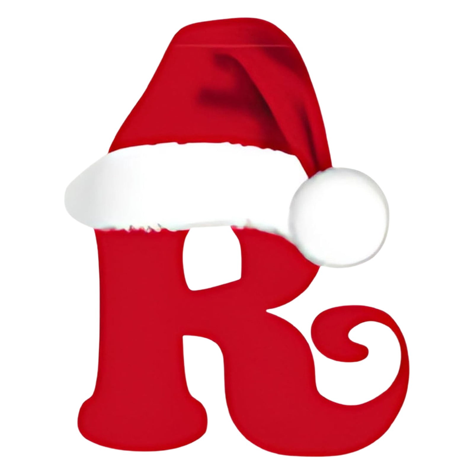 Christmas Initial Letters Ornaments Personalized DIY Red Hat Letters ...