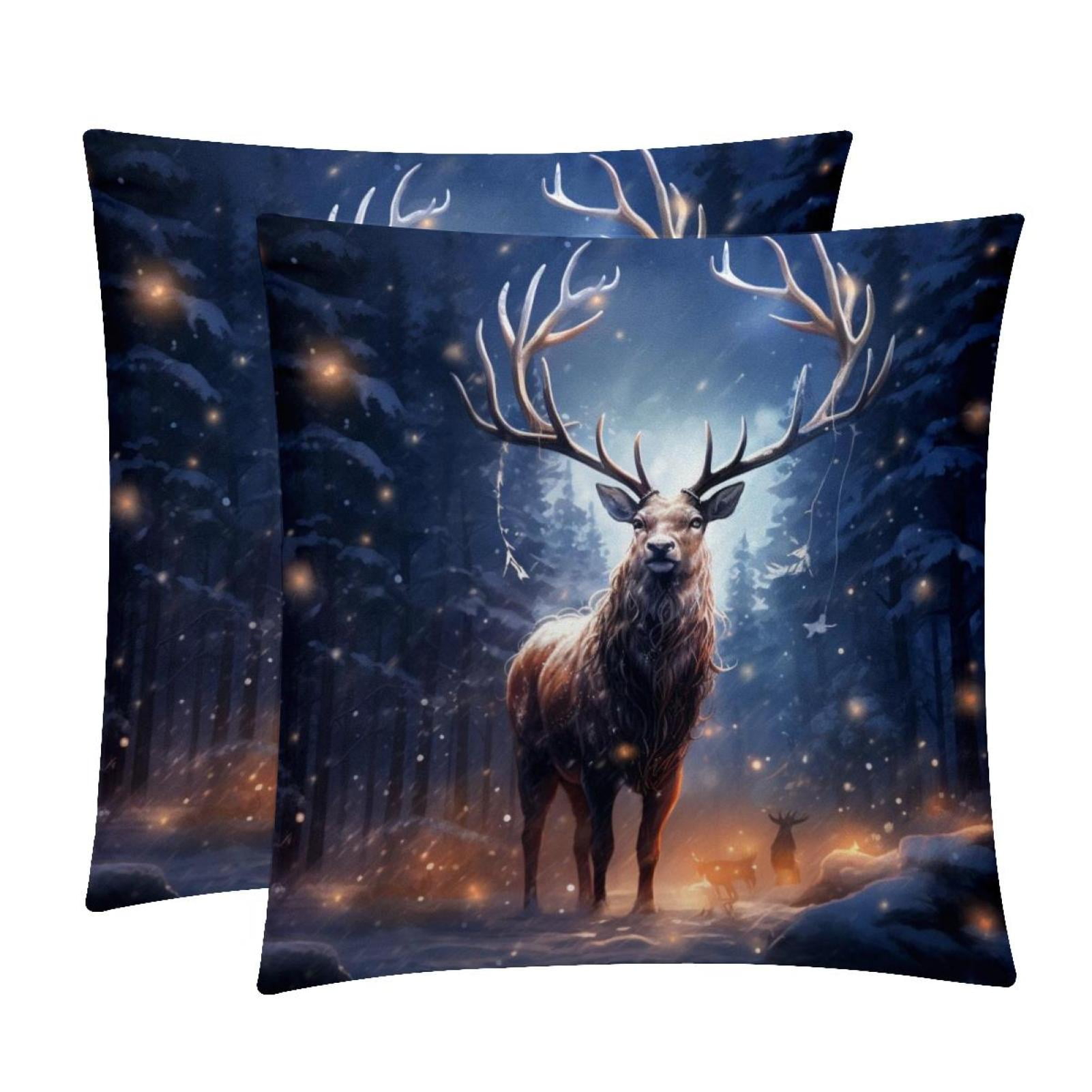 Christmas Inserts - Set of 2 Bed Pillow Inserts with Unique Patterns ...