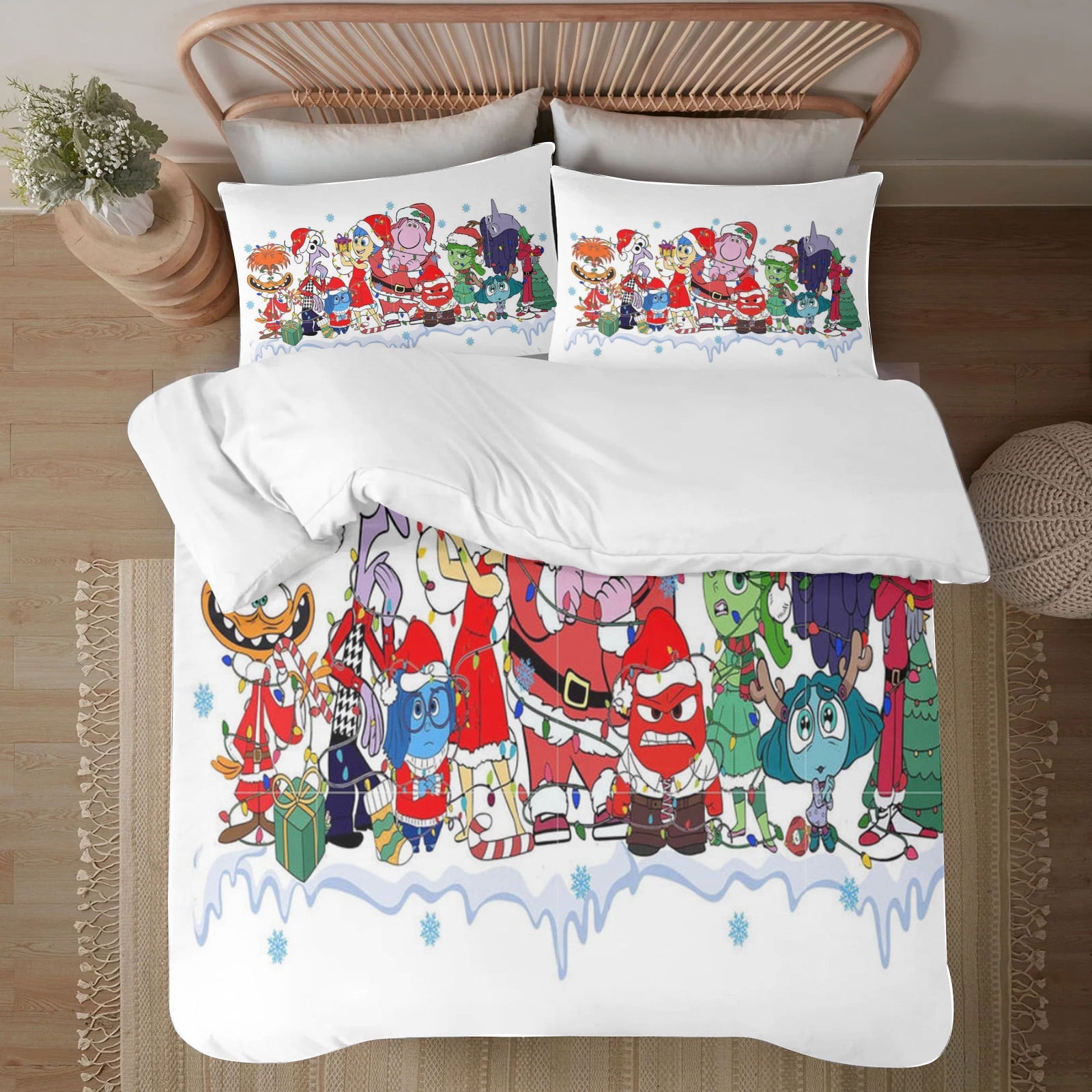 Christmas Inside Out Bedding Comfort Twin Comforter Set for Kids Aldult ...