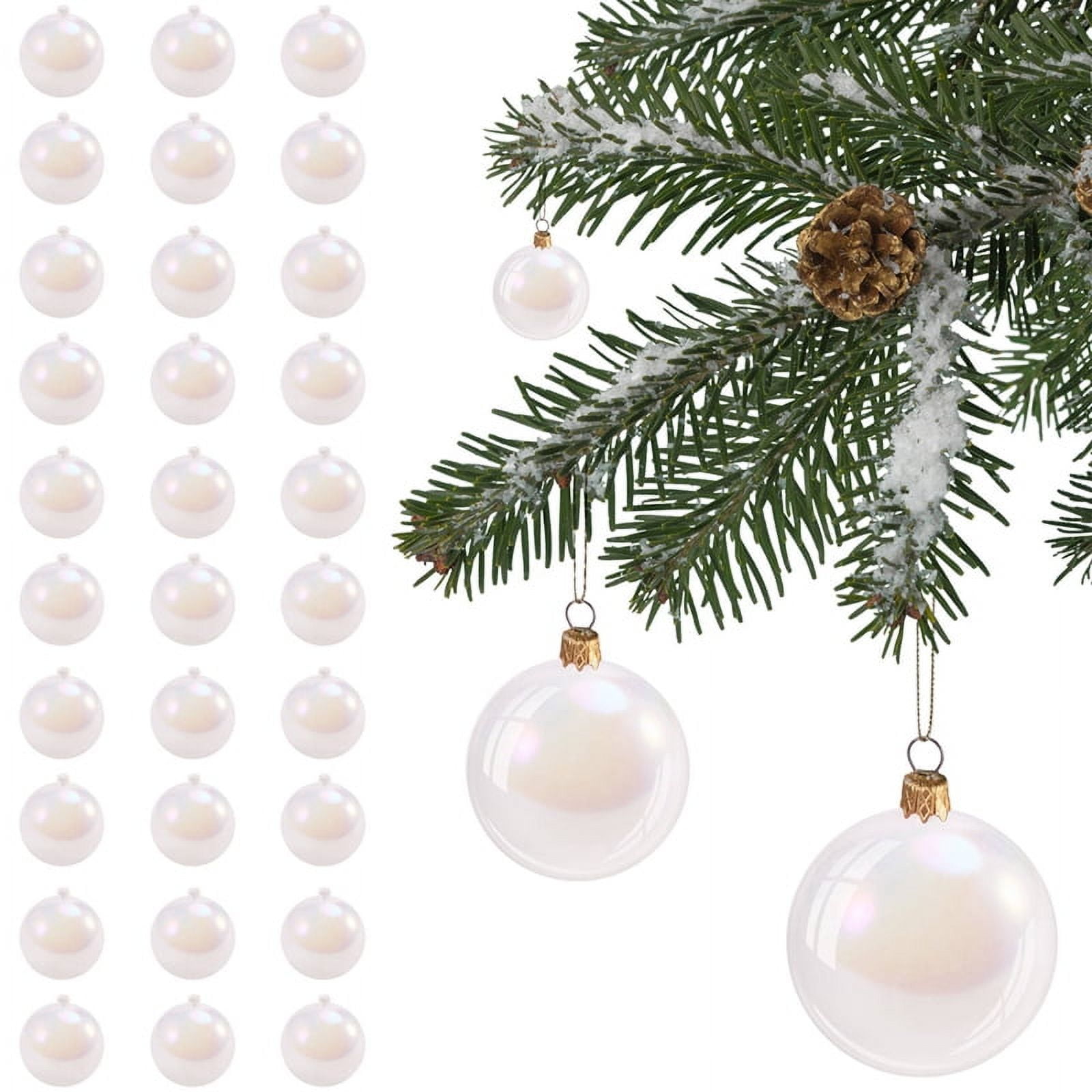 Christmas Iridescent Ornaments,Bubble Ornaments Balls,50PCS 2 Inch ...