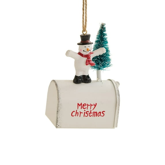 Christmas Iron Mailbox Hanging Ornament for Tree Door Wall Decor ...