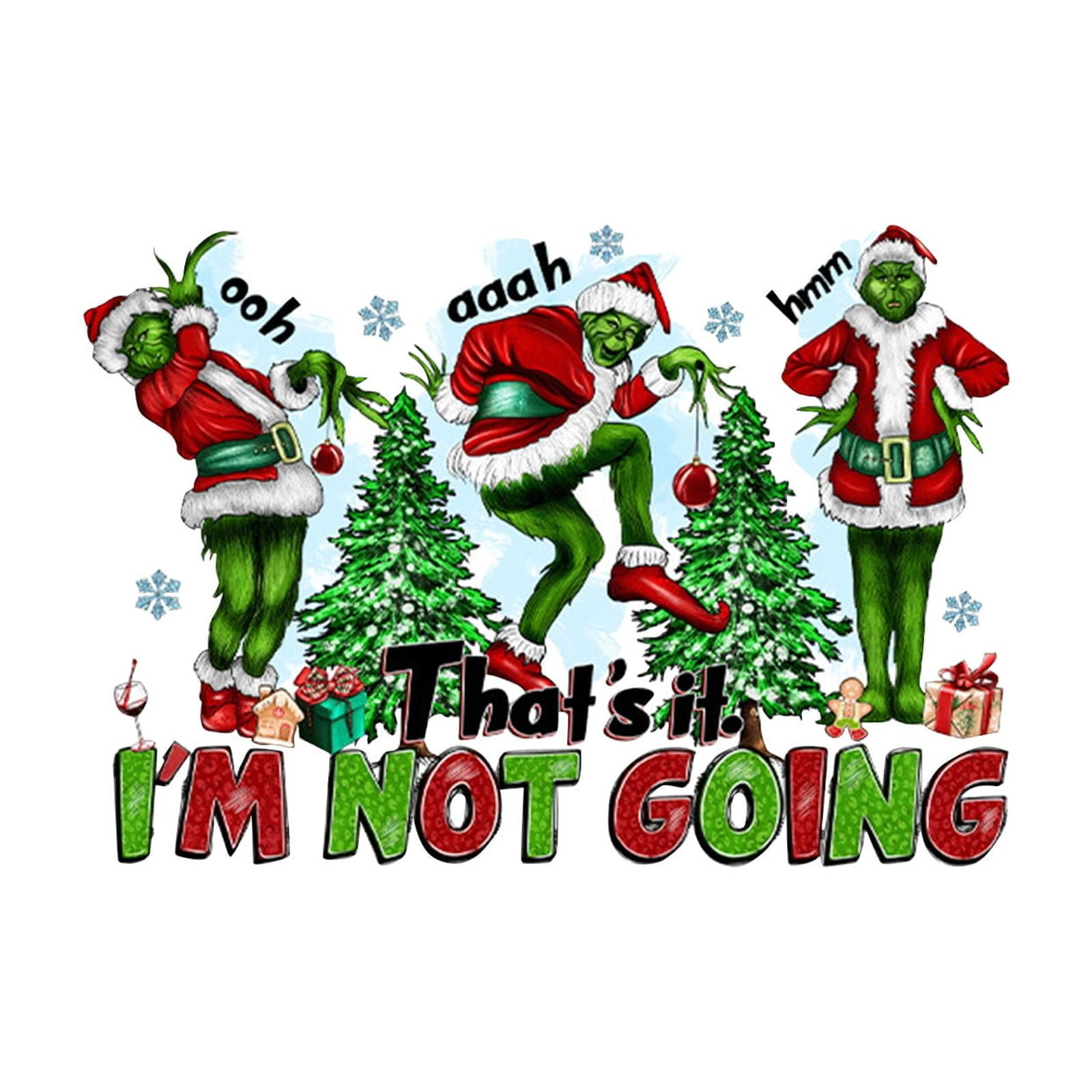 Christmas Iron on Transfers for T-Shirt, Christmas Iron on Patches Heat ...