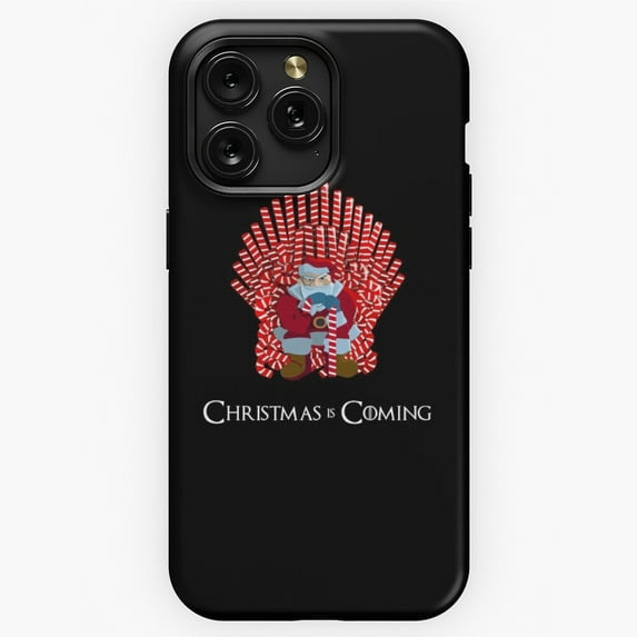 Christmas Is Coming Candy Cane Throne Meme iPhone Case 17 11 12 13 14 ...
