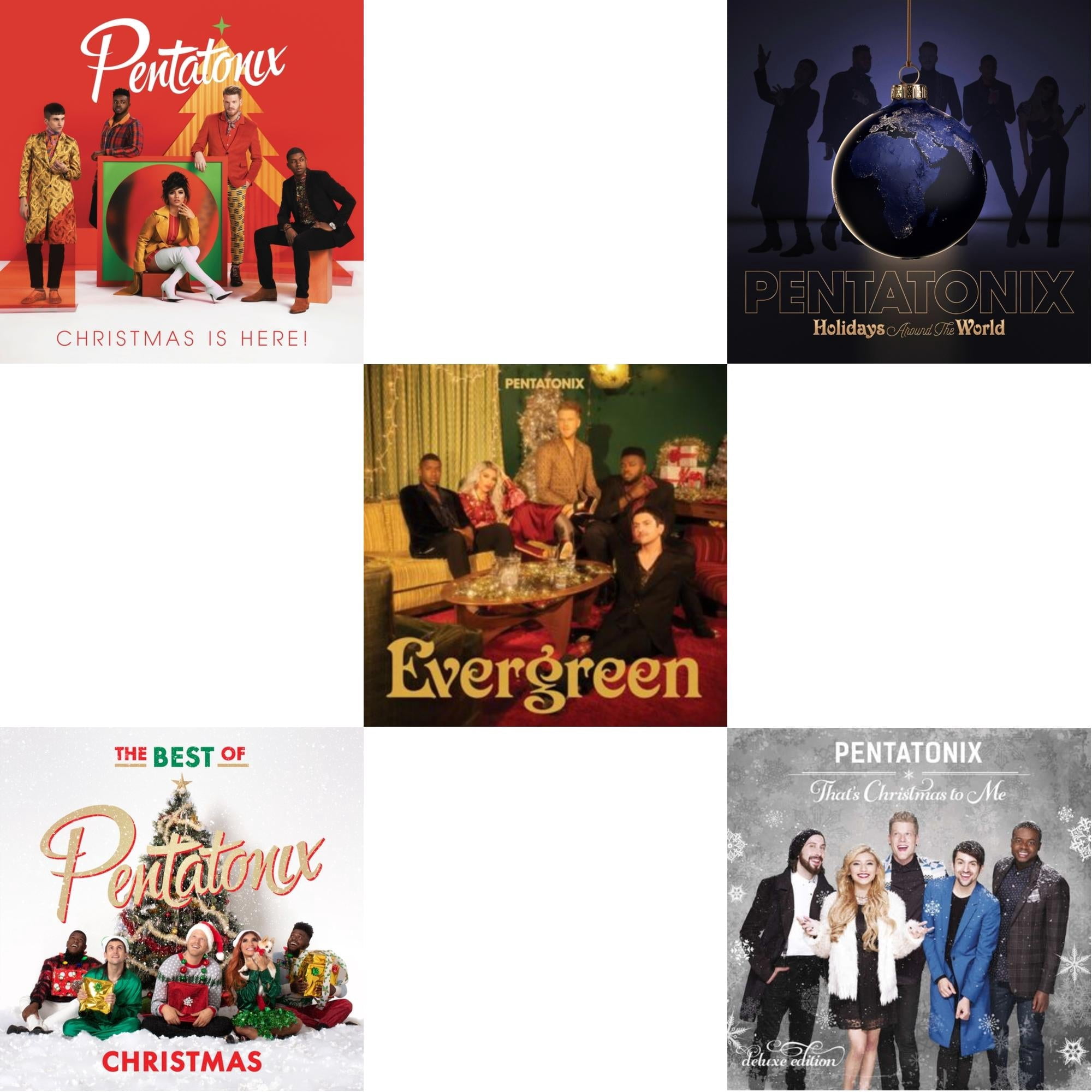 Christmas Is Here! & The Best Of Pentatonix Christmas & Evergreen ...