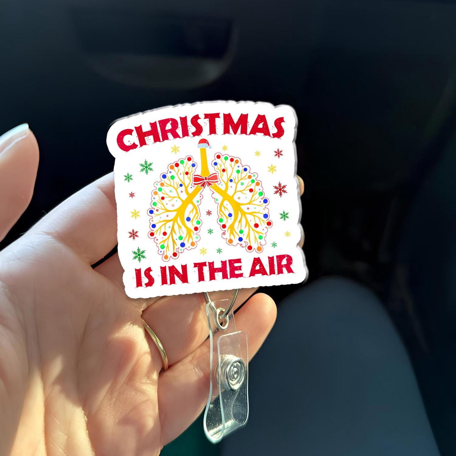 Christmas Is In The Air Badge Reel, Respiratory Therapist Christmas ...