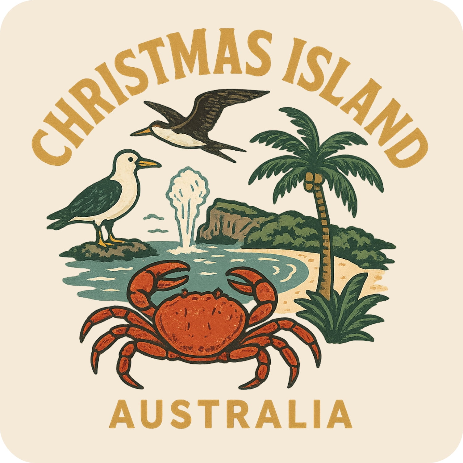 Christmas Island Australia Keepsakes Souvenir Vinyl Sticker ...