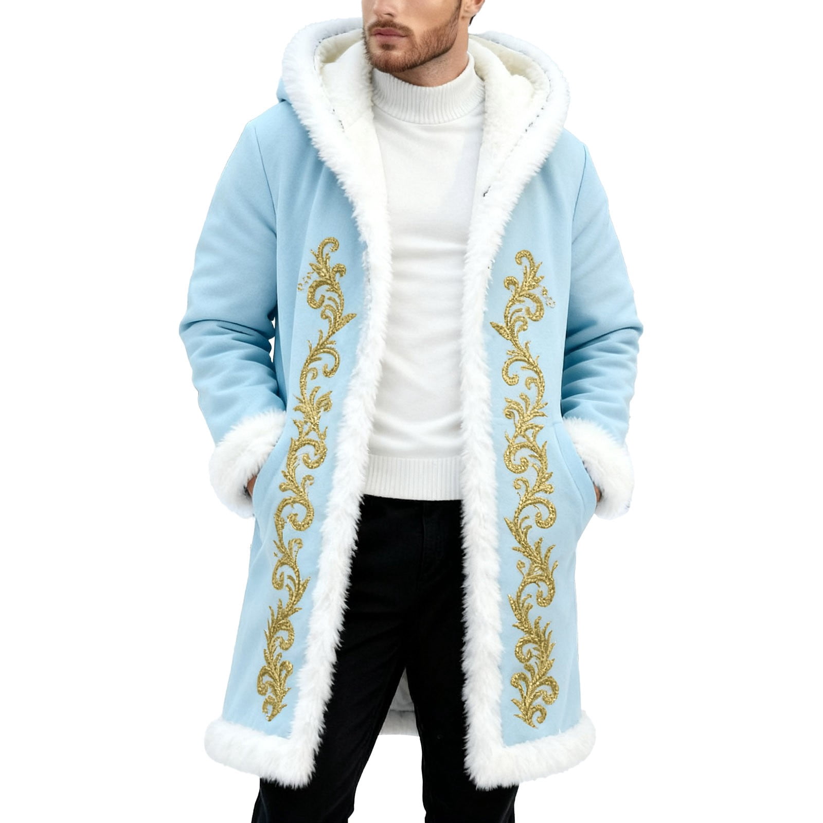 Christmas Jacket for Men Christmas Cardigan Santa Jacket Coat for Men ...