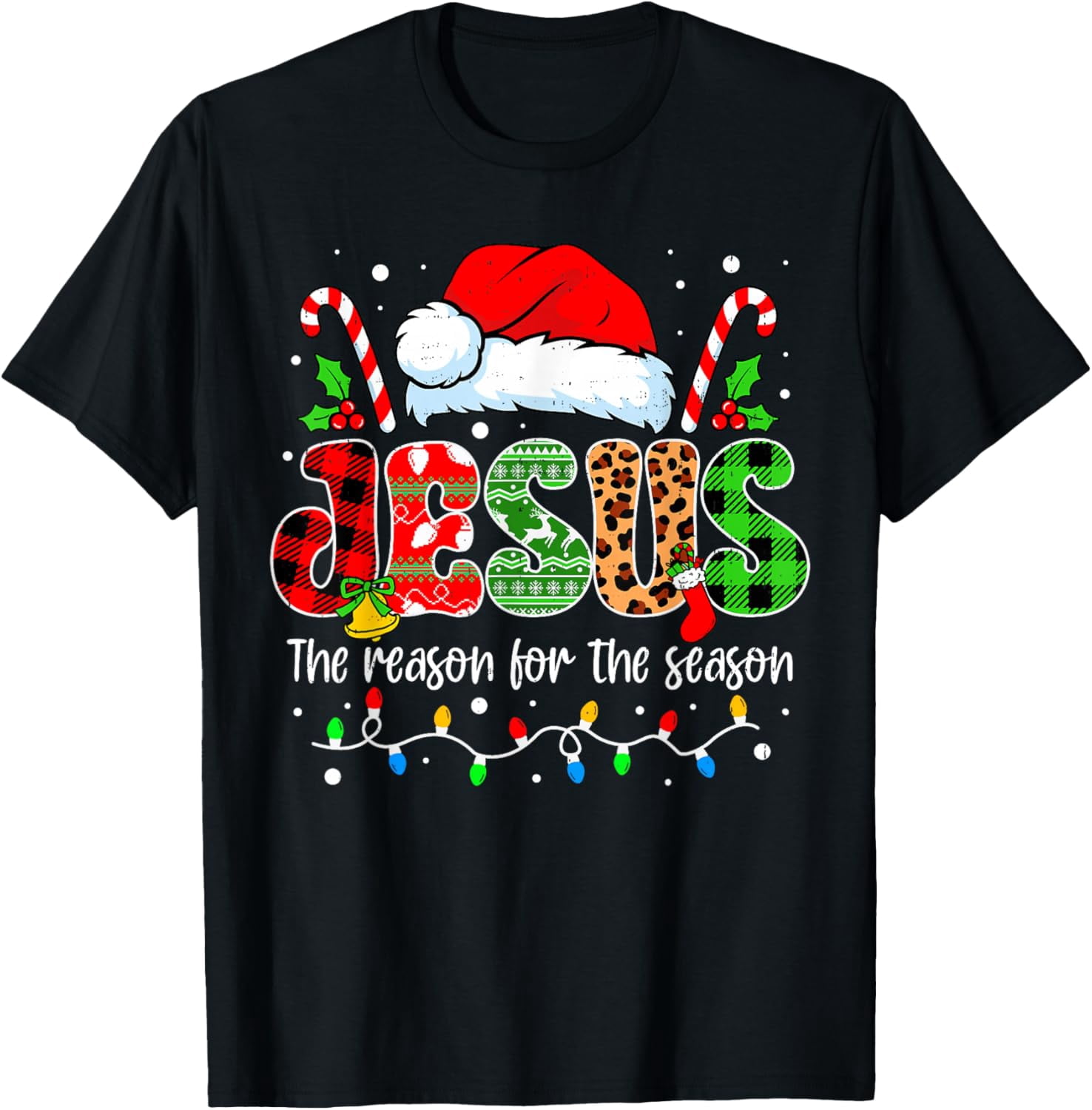 Christmas Jesus Reason Season Xmas Christian Faith Religious T-Shirt ...