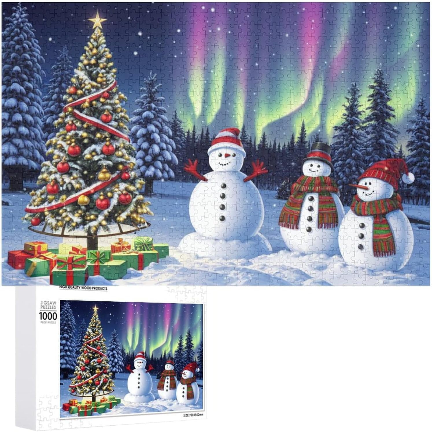 Christmas Jigsaw Puzzle 500 Pieces for Adults, 15x20.5 Inches Large ...