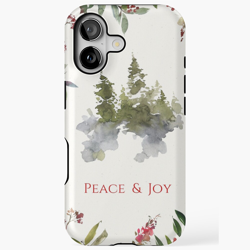 Christmas Joy Red Flowers Holiday Phone Case 17 16 15 14 13 12 11 Pro ...