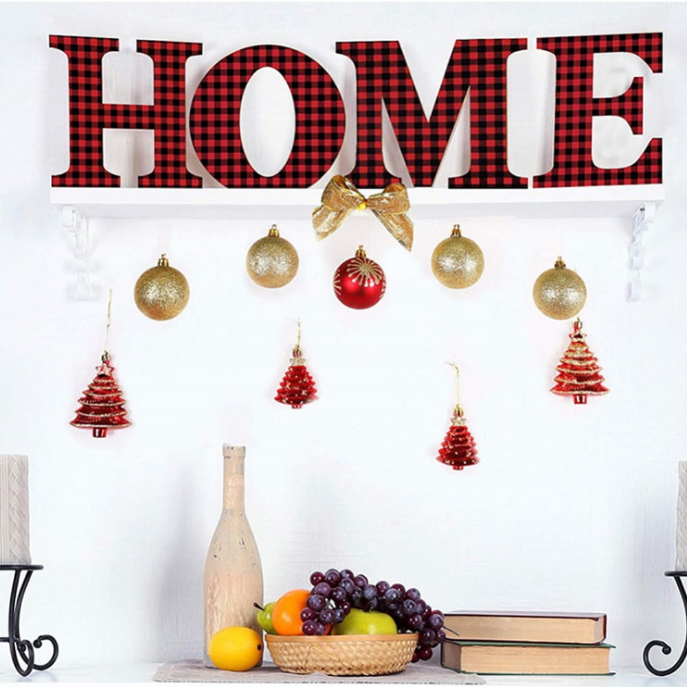 Christmas Joy Sign Decorations Front Door Wreath Hanging Sign 12 Inch ...