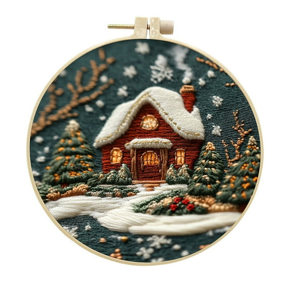 Christmas KOOFUR Christmas Embroidery Craft Kit DIY Handmade Needlework ...